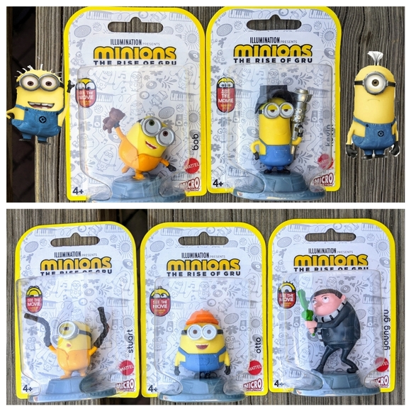 Minions | Toys | 5 Minions Mini Figures Collection Nwt | Poshmark